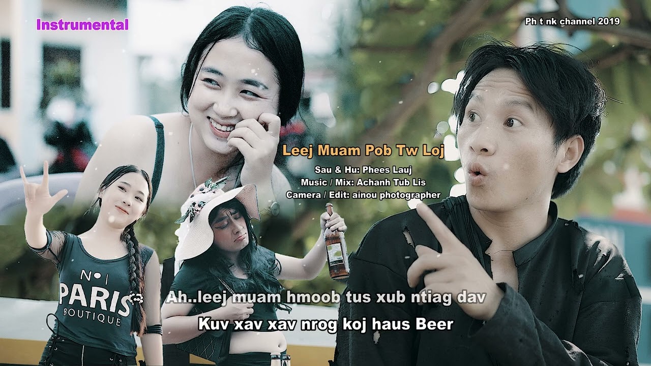 Leej muam pob tw loj_karaoke_phees lauj - YouTube