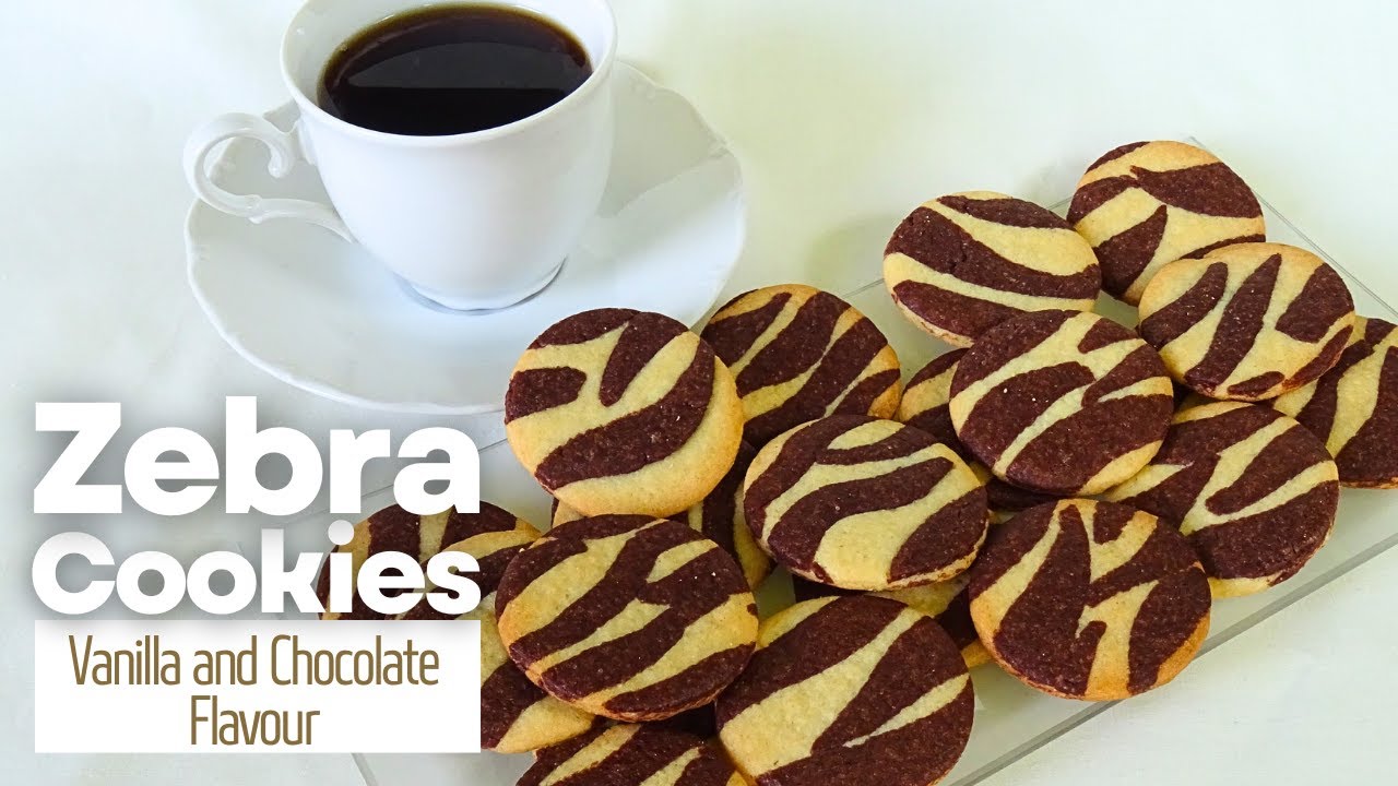 Zebra Cookies/🦓Playful Animal Print Cookies/Vanilla and Chocolate Dough ...