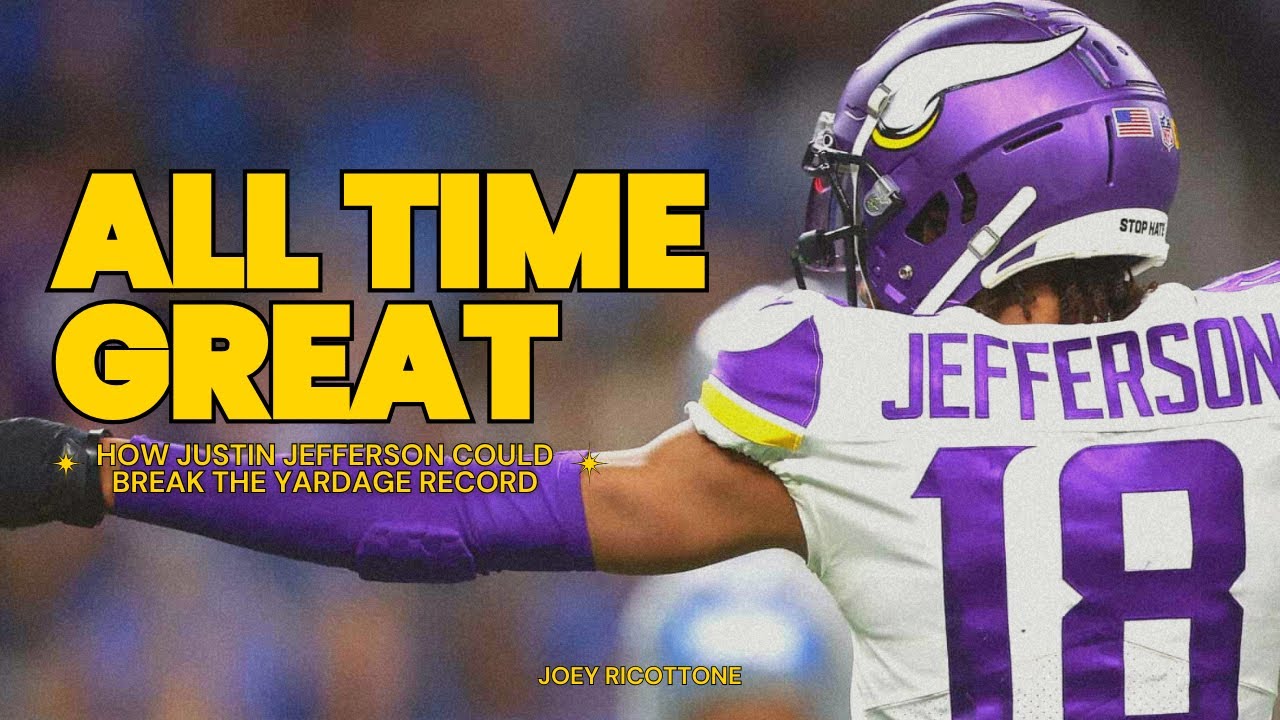 Can Justin Jefferson Break Jerry Rice's All-Time Receiving Yards Record ...