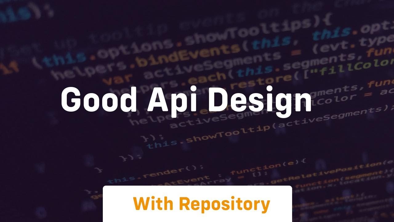 good api design - YouTube