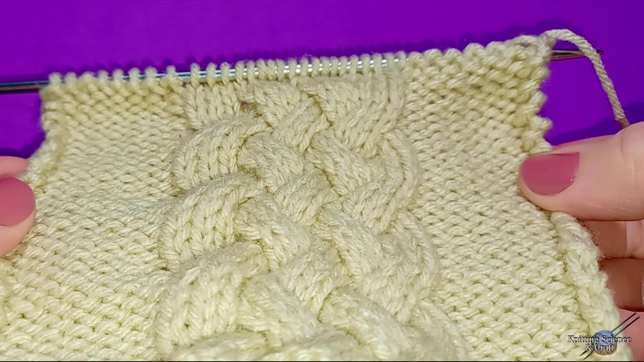 How to *Knit Plait Cable Stitch * - YouTube