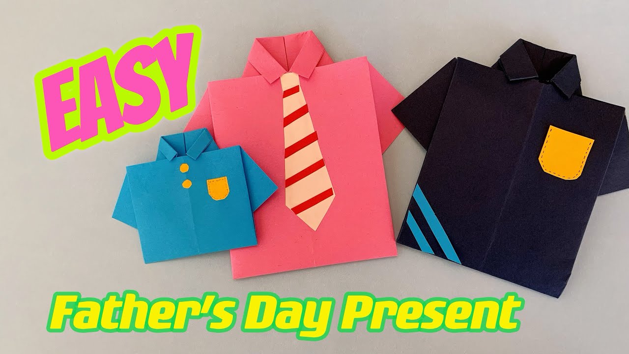 How to make a Father’s Day card/easy origami card for gentleman - YouTube