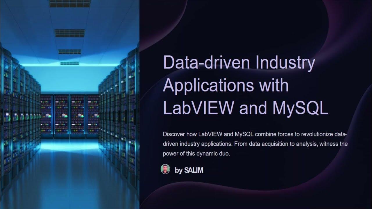 Data driven Industry Applications with LabVIEW and mySQL - YouTube