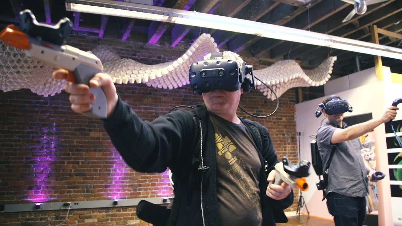 Arizona Sunshine VR Arcade and Space Junkies Review! - YouTube