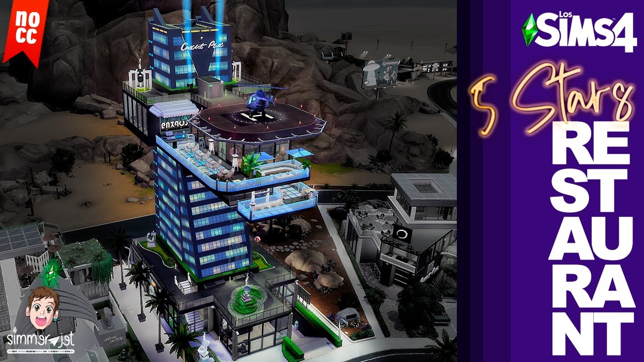 Sims 4 Luxury 5 Stars RESTAURANT | NOCC | StopMotion - YouTube
