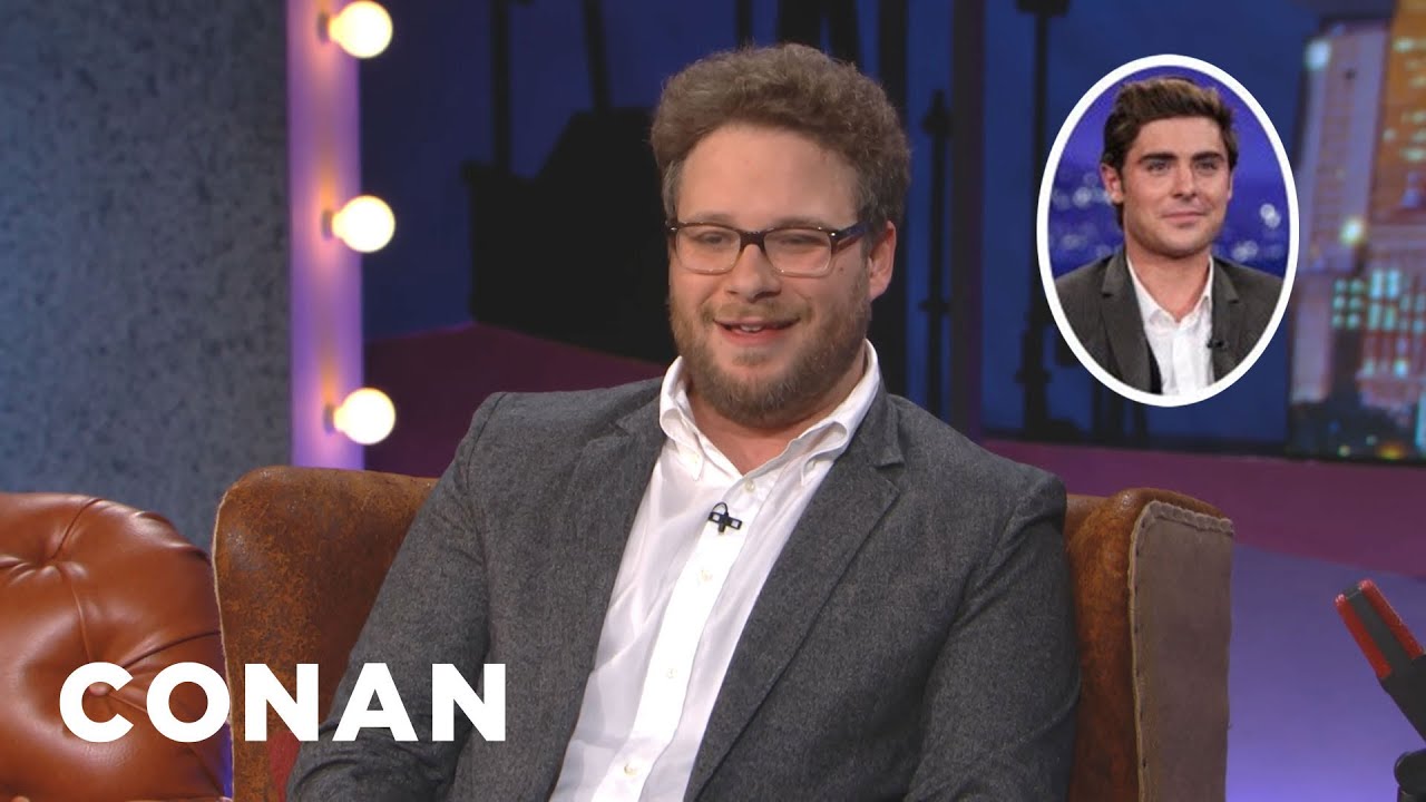 Seth Rogen's Man Crush On Zac Efron | CONAN on TBS - YouTube