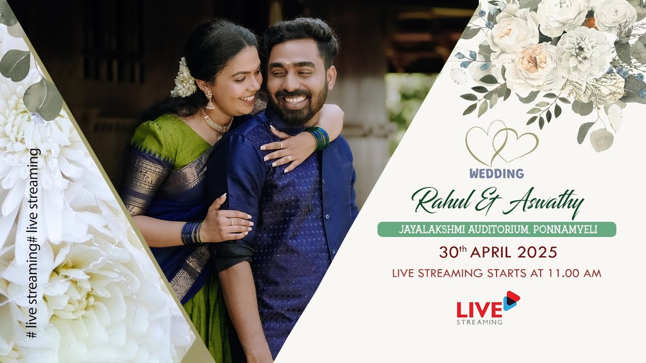 RAHUL & ASWATHY || WEDDING LIVE || 30.04.2025 - YouTube