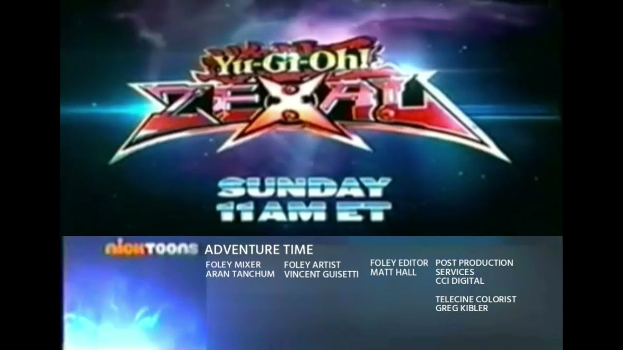 Nicktoons Yu-Gi-Oh Zexal Promo/Adventure Time Primetime Credits - YouTube