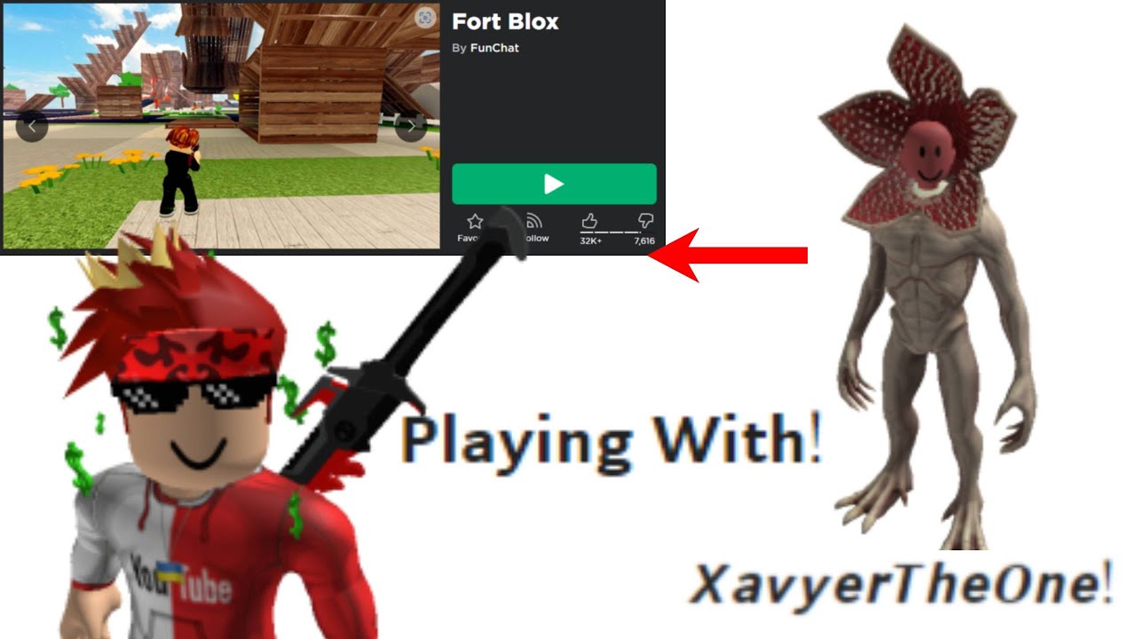 Playing Fortnite but in Roblox (ft. XavyerTheOne) - YouTube