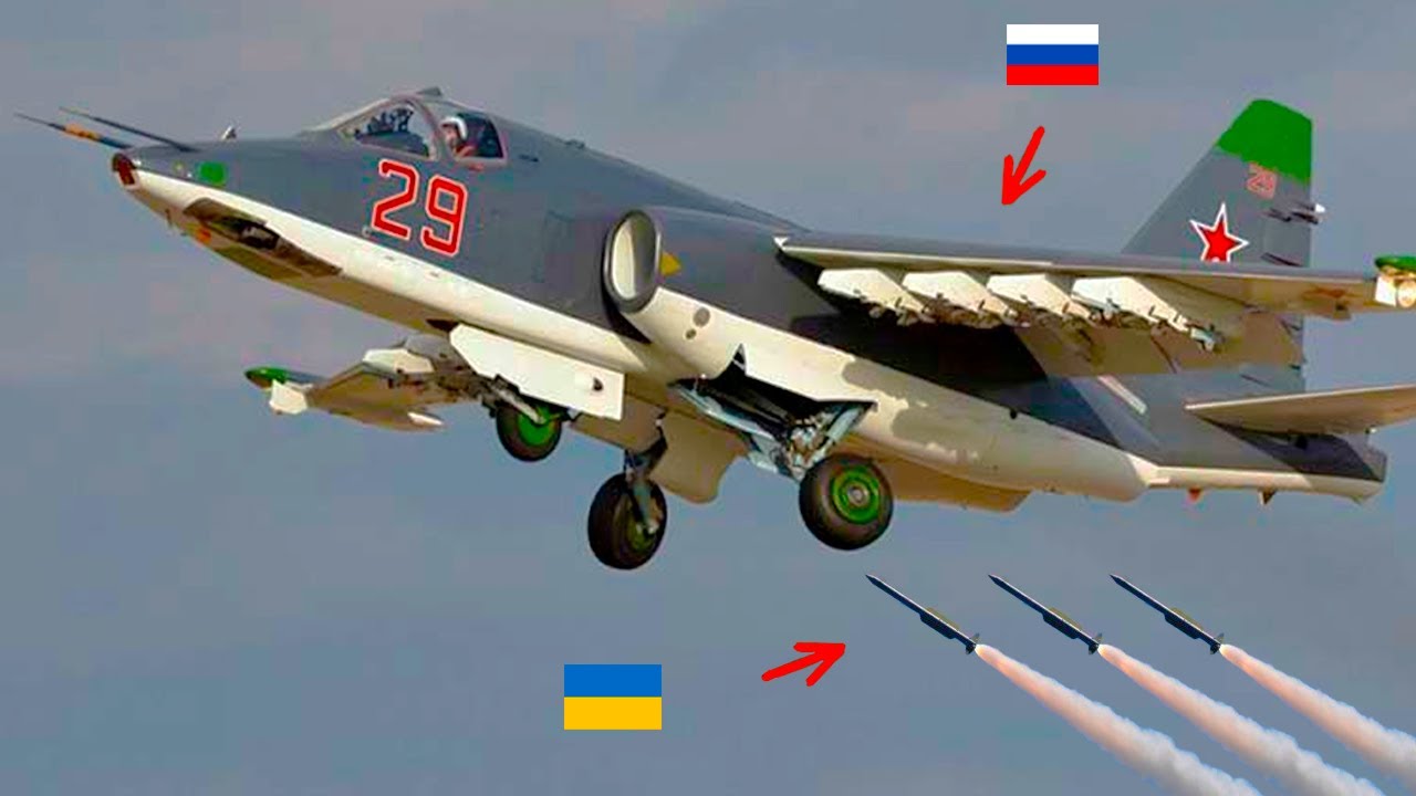 Russia's Advanced Su-25 Bomber Was Shot by a Ukraine's Hawk Anti-Air ...