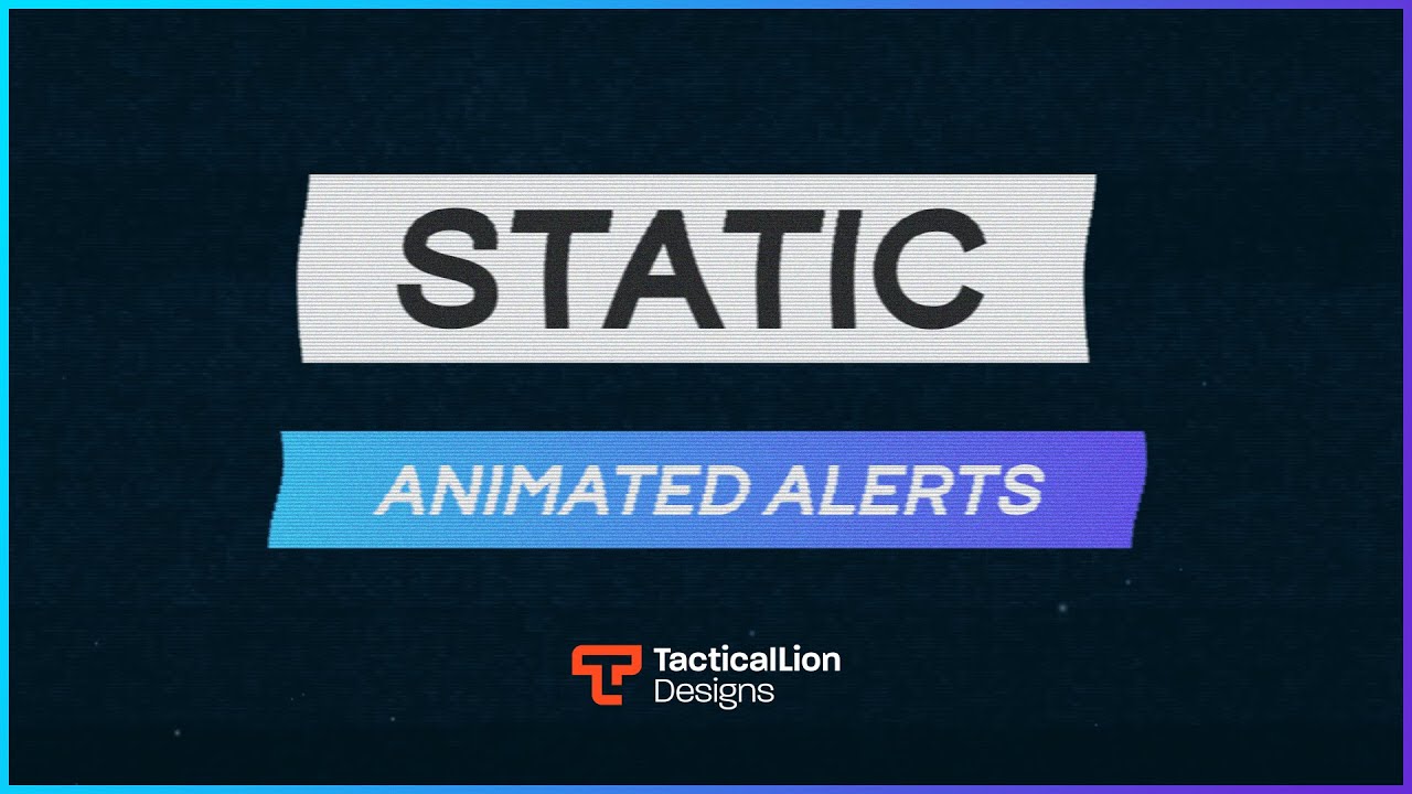 Static Animated Alerts | Animated Twitch Overlays, Alerts. - YouTube