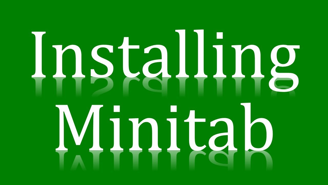 How to install Minitab - YouTube