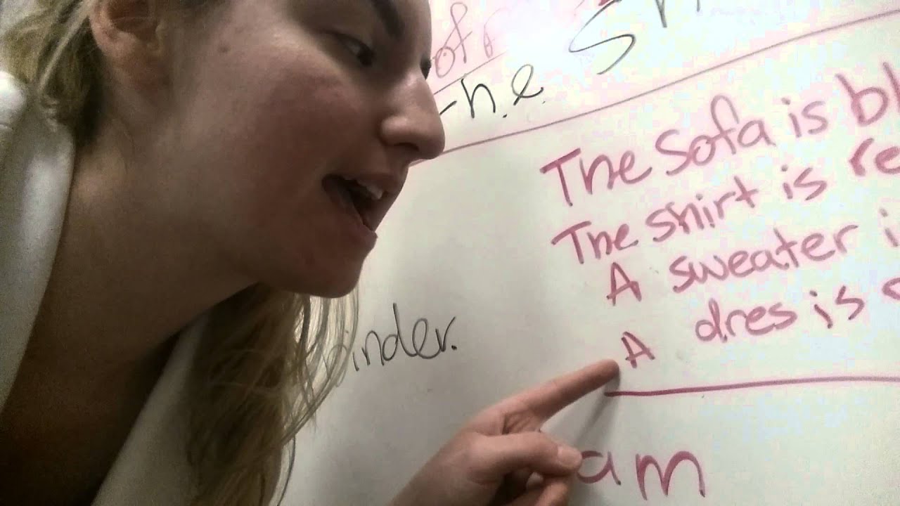 the dress is orange plural rule - YouTube