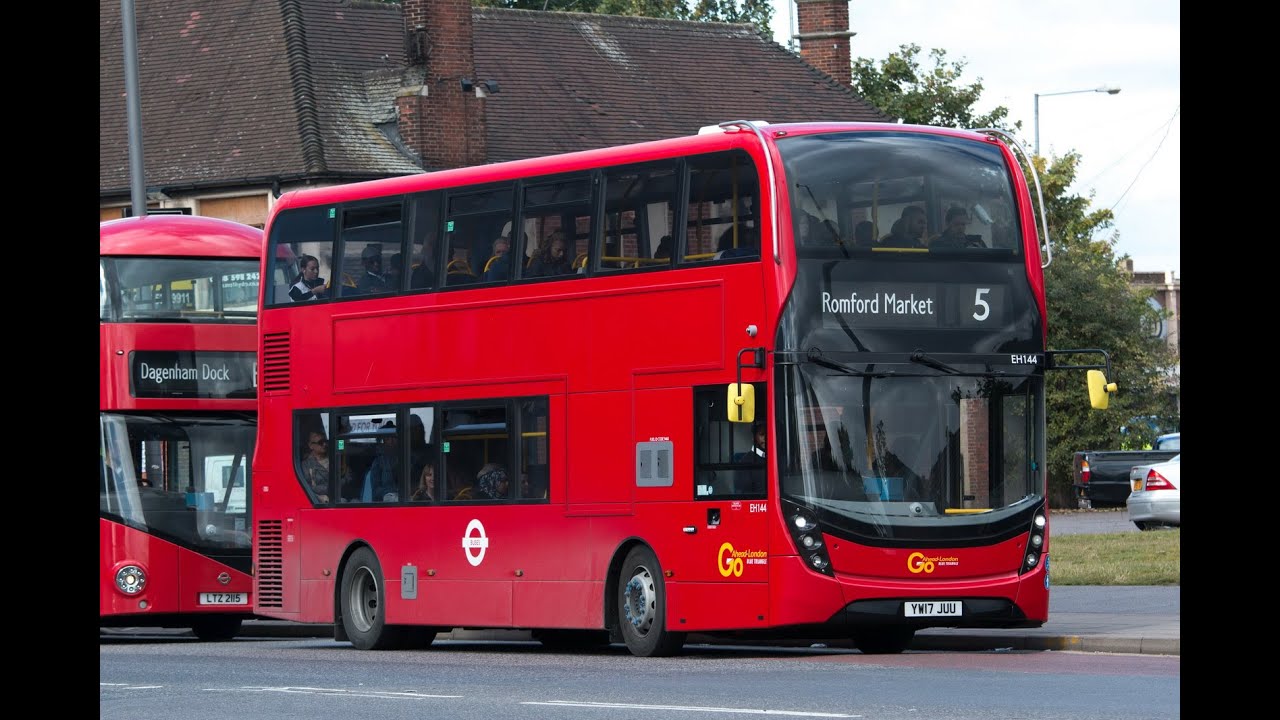 London Buses, Route 5, Canning Town to Romford Market - YouTube