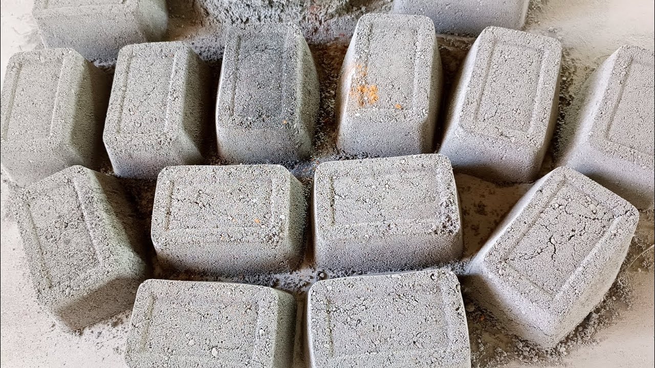 😷Dust Smokey ⚫Black Gritty Cement Bricks Soft melting Crunchy Dry Floor ...