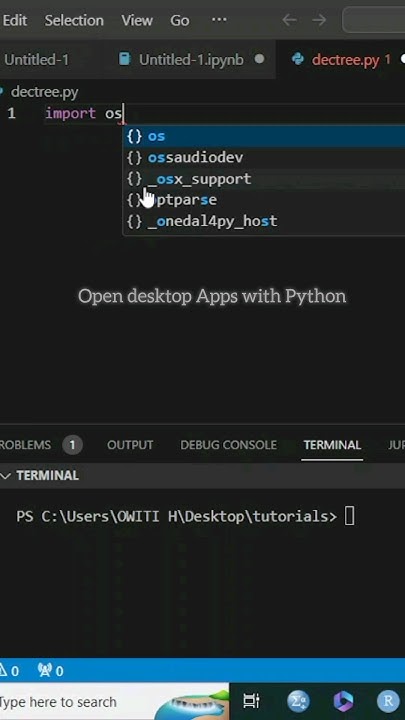 Open Desktop Applications with Python #pythonprogramming - YouTube