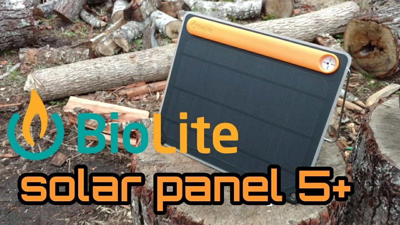 Biolite solar panel 5+ - YouTube