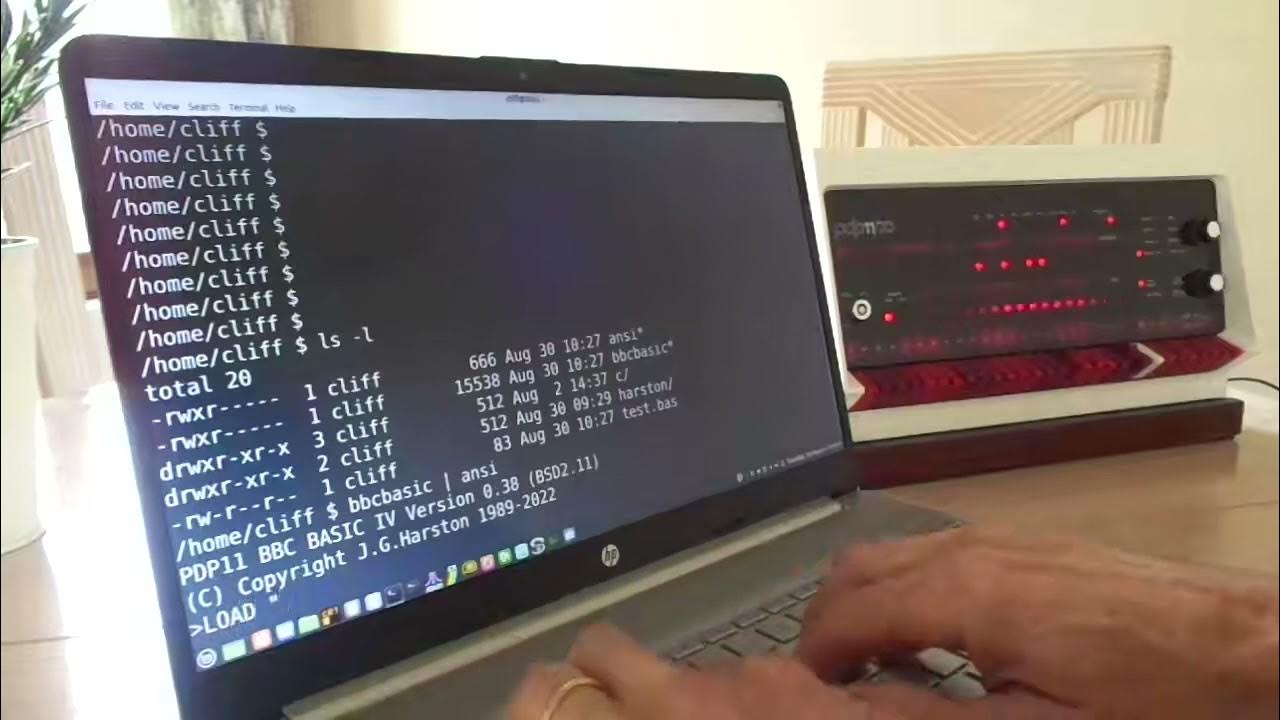 PDP11 BBC BASIC for Unix BSD 2.11, part 3. - YouTube