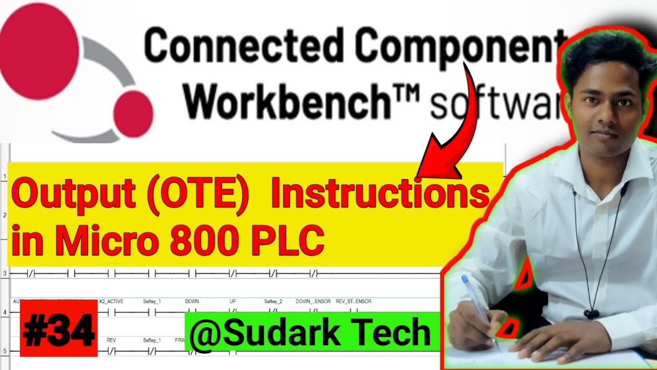Output (OTE) Instructions in CCW Software | CCW Tutorial | PLC Tutorial ...