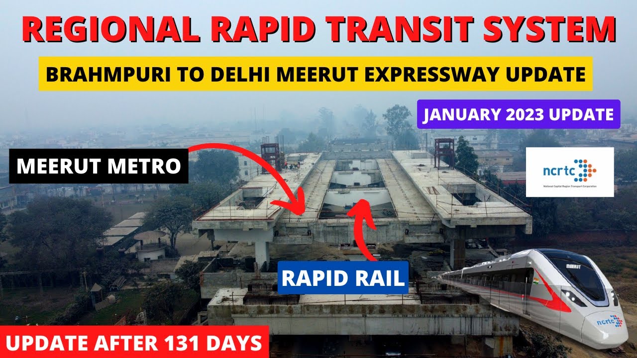 RRTS Update : धीरे धीरे आ रही है काम में तेजी | Rithani & Partapur Also ...