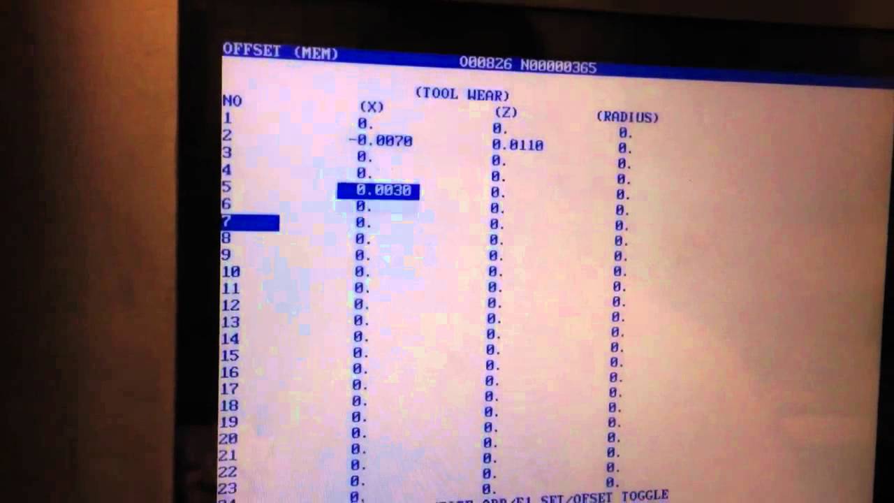 Haas sl10 tool offset adjustment - YouTube