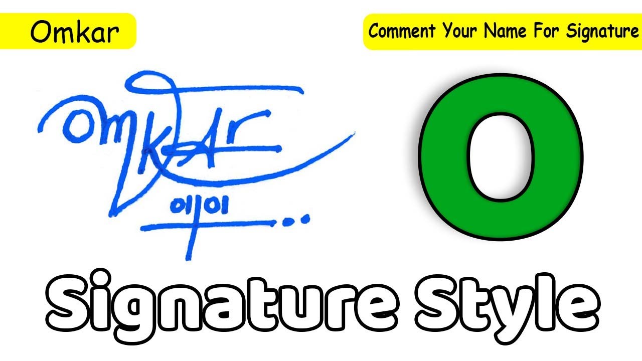 ️ Omkar Name Signature Style Request Done - YouTube