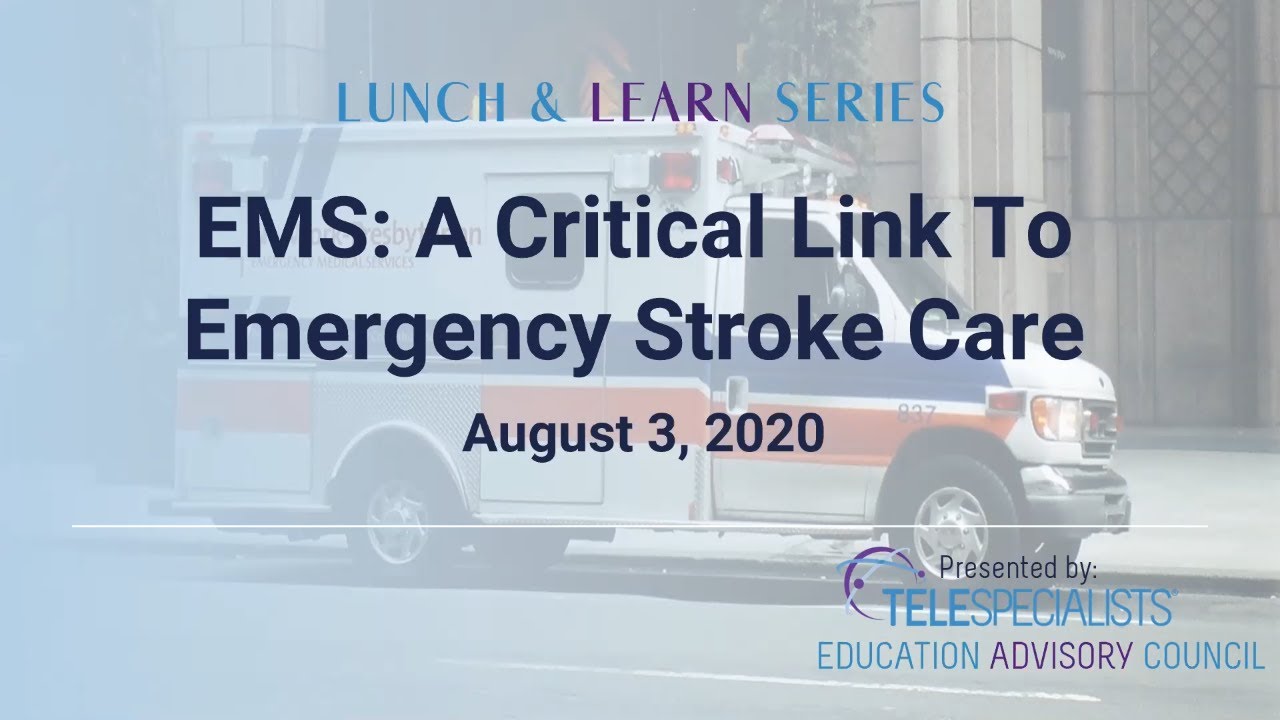 EMS: A Critical Link to Emergency Stroke Care - YouTube