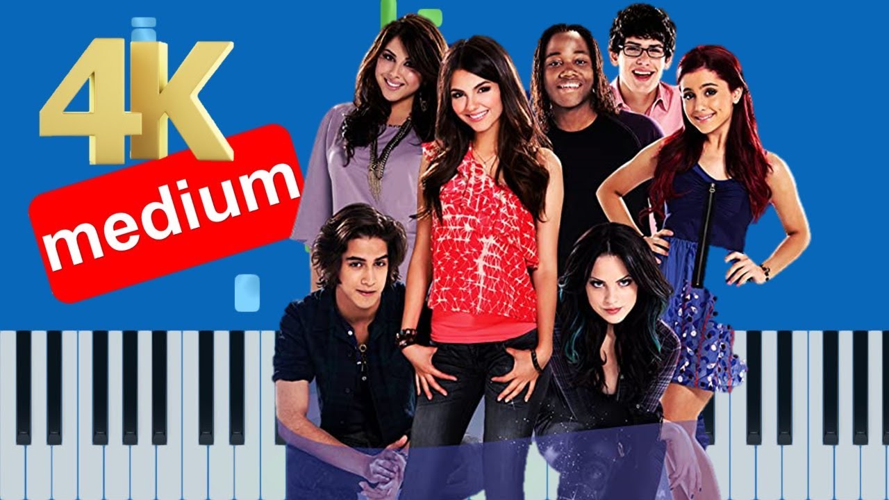 Victorious Theme Song (Slow to Fast) Piano Tutorial 4K - YouTube
