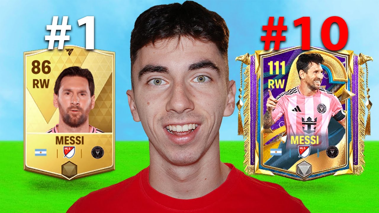 MARCHEZ UN GOL cu FIECARE CARD de-al lui MESSI in FC MOBILE - YouTube