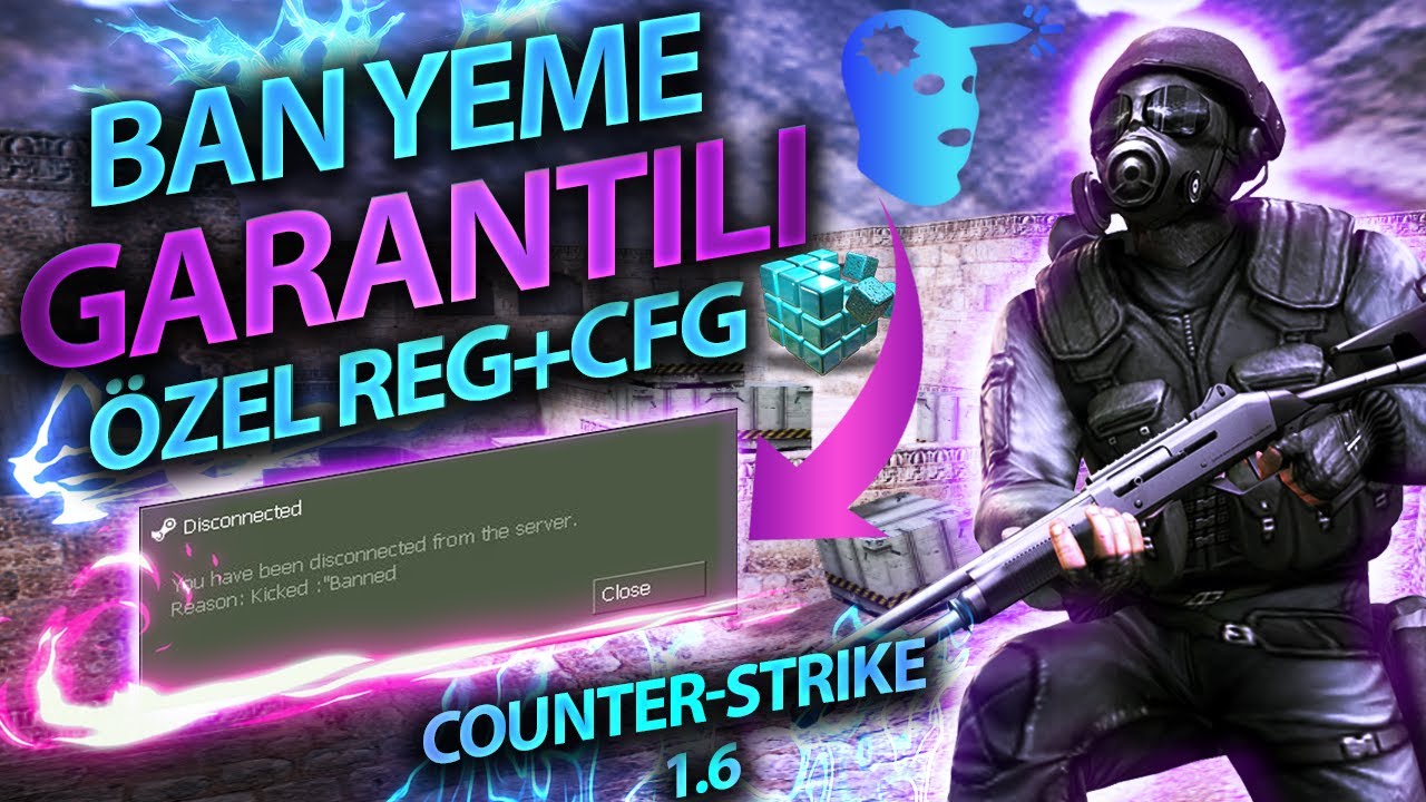CS 1.6 BAN YEDİRTEN AYARLAR [ REG CFG ] - YouTube