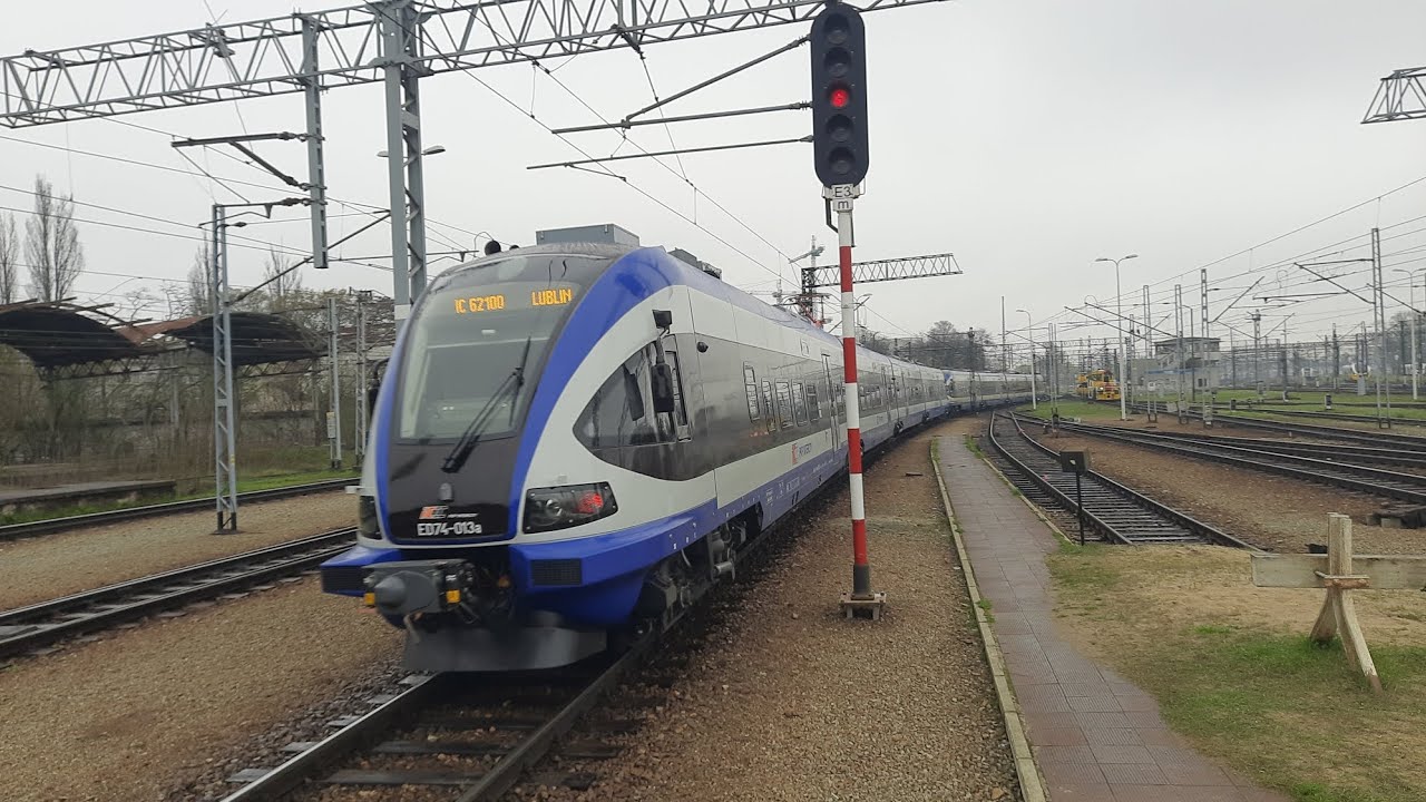 ED74 006 +ED74 013 z IC 62100 Bolko do Lublina Głównego film nagrywany ...
