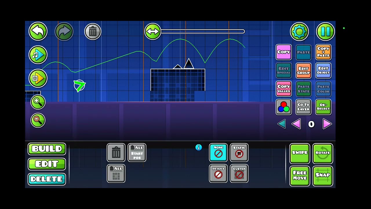 Making a GD Level With 1.0 Blocks (GD 2.1 Game) - YouTube