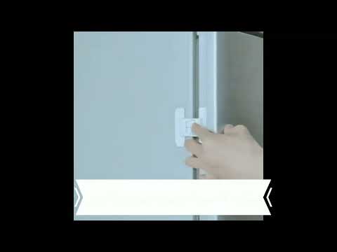 Universal Refrigerator Door Safety Lock – Baby Proof Fridge Lock with Strong Adhesive & Adjustable S