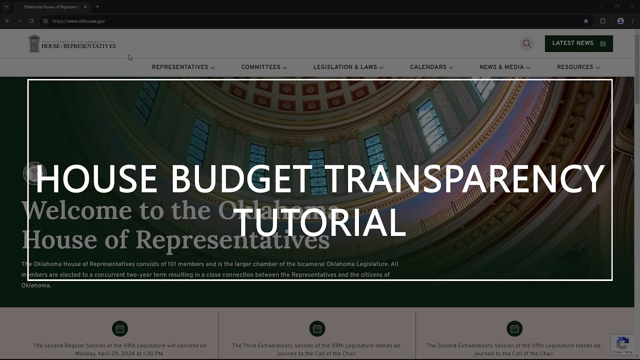 House Budget Transparency Portal Tutorial - YouTube