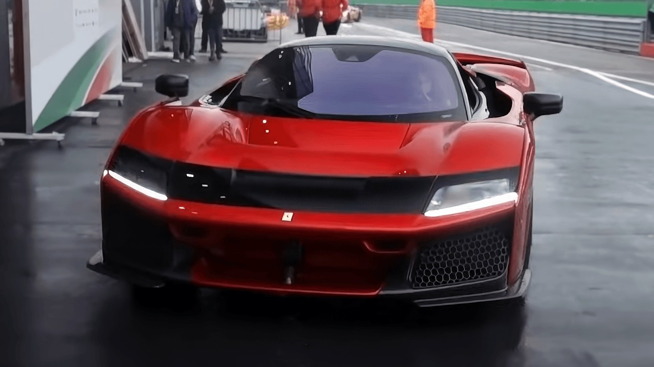 New Ferrari F80 - First Time Track Driving (Low Sound) - YouTube