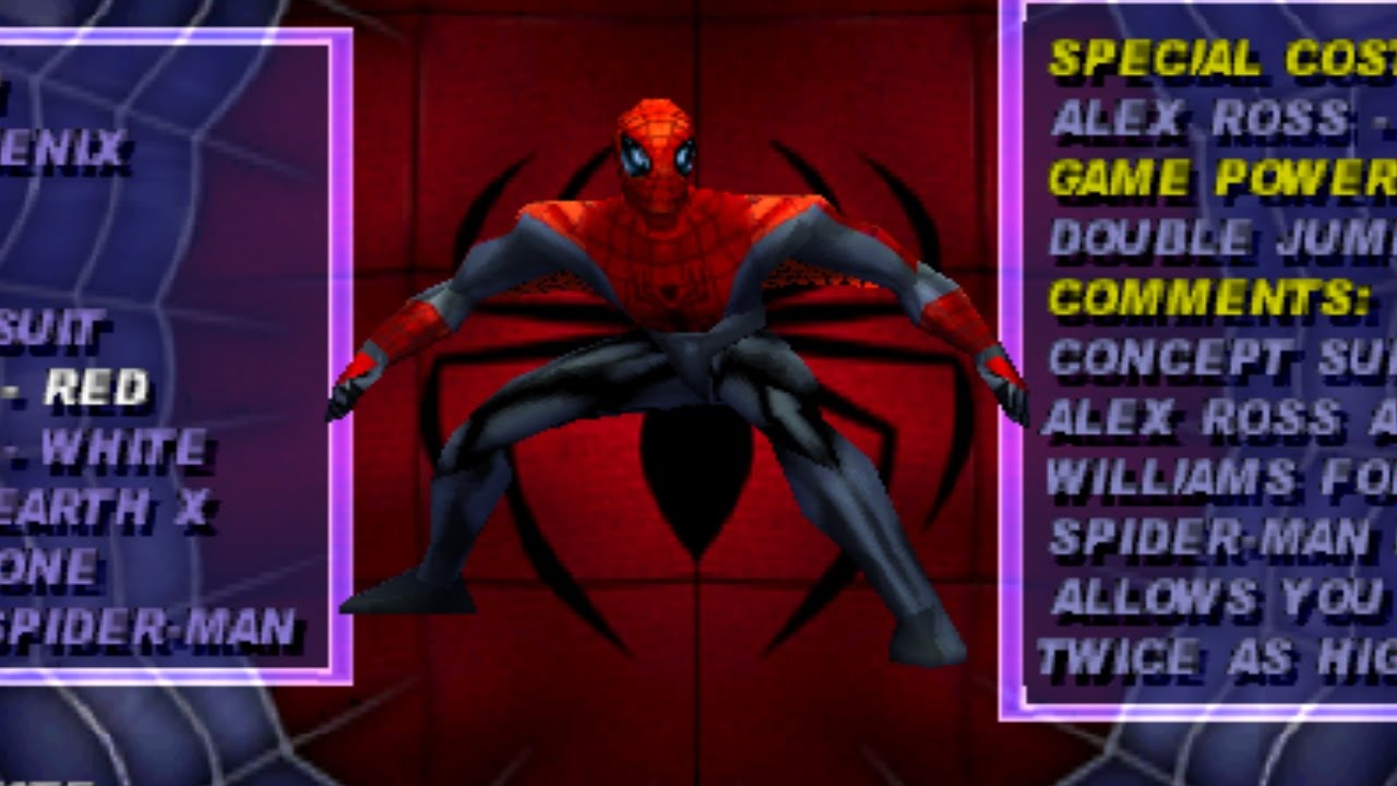 Spider-Man 2000 - All Costumes - YouTube