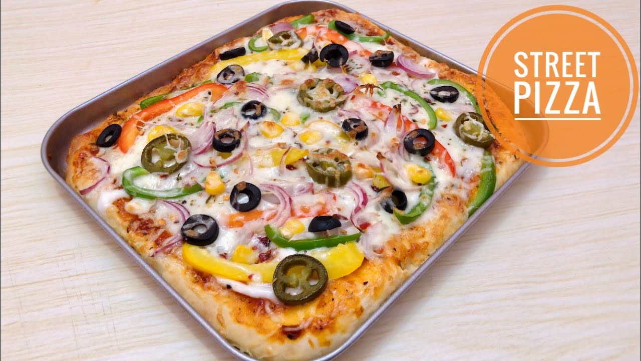 How to Make Pizza At Home | Pizza Street Food | Homemade Pizza Recipe ...