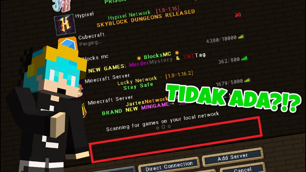 Cara Fix LAN Tidak Muncul Di Minecraft! 100% Work! - YouTube