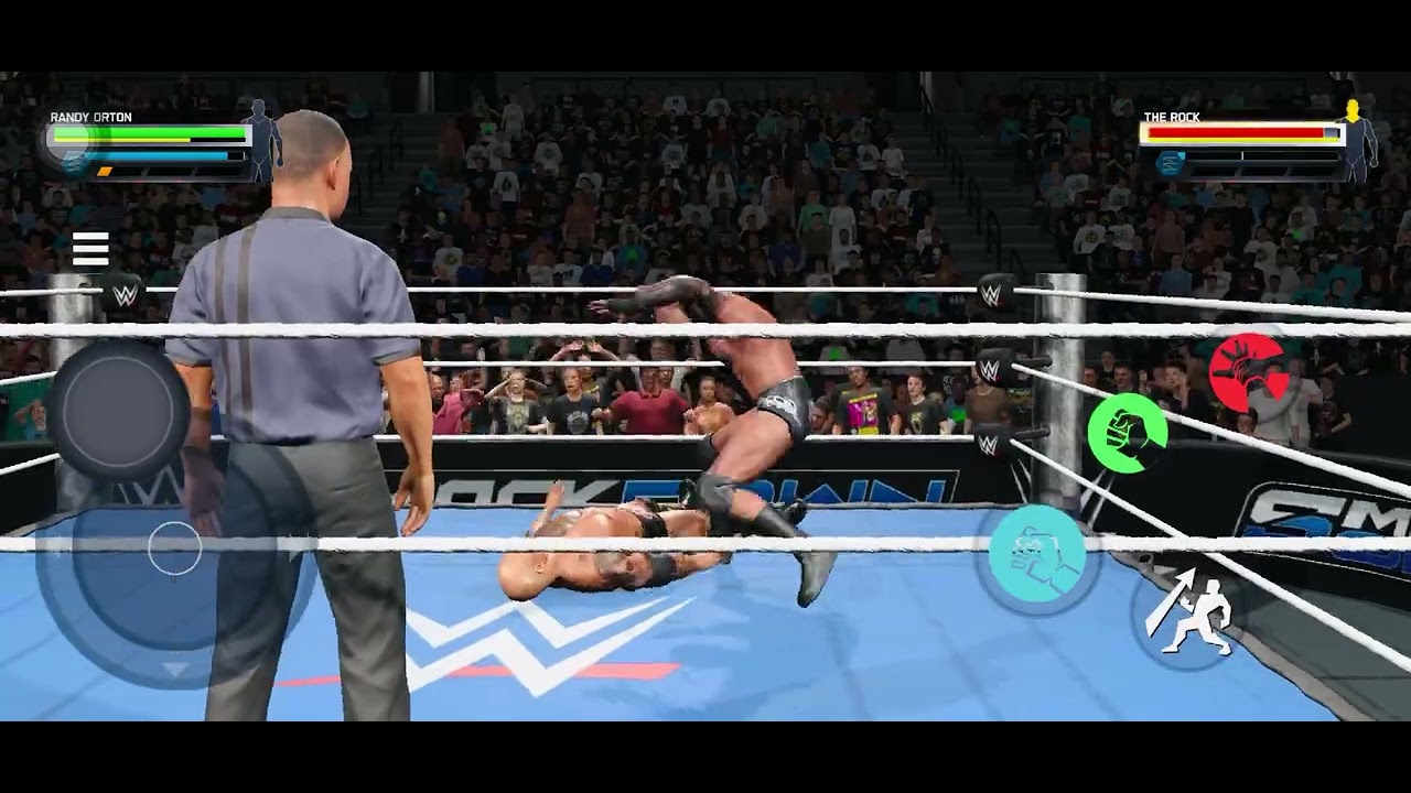 WWE FULL MATCH RAMDY ORTEN AND THE ROCK WW2k25 - YouTube