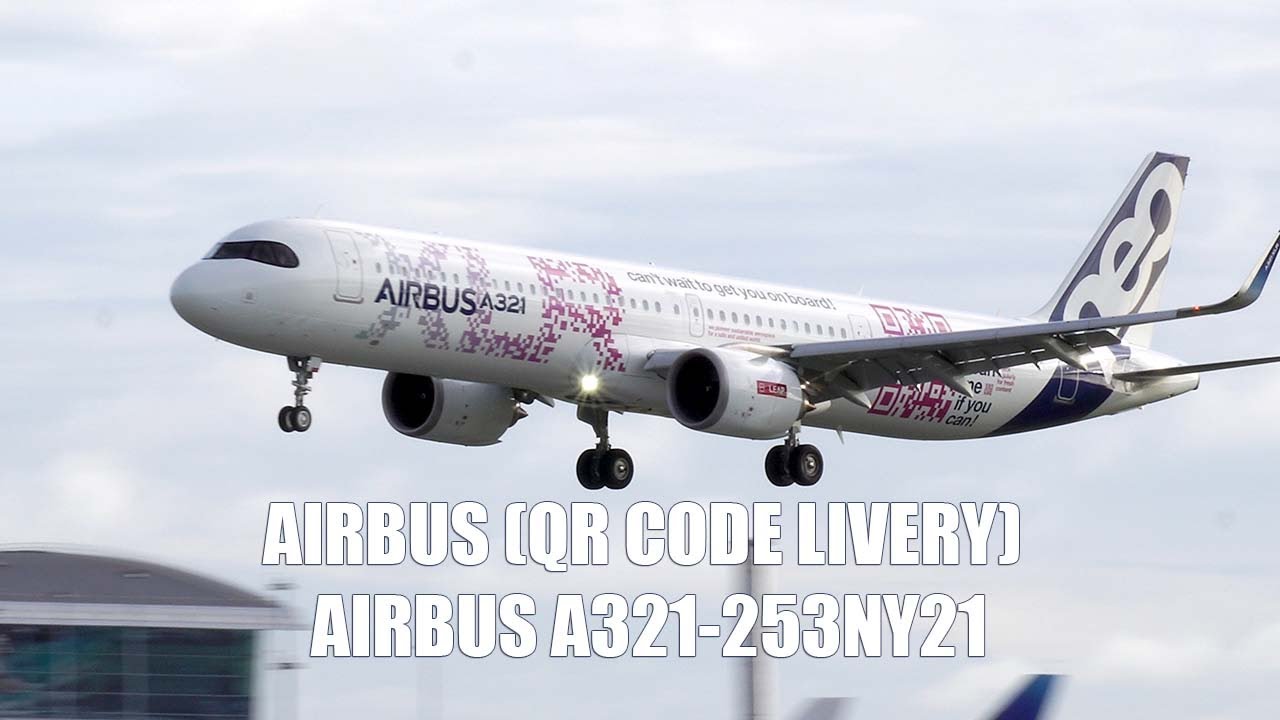 4K Airbus QR code Livery Airbus A321 253NY 21 Sep 2023 Miami MIA Dublin ...