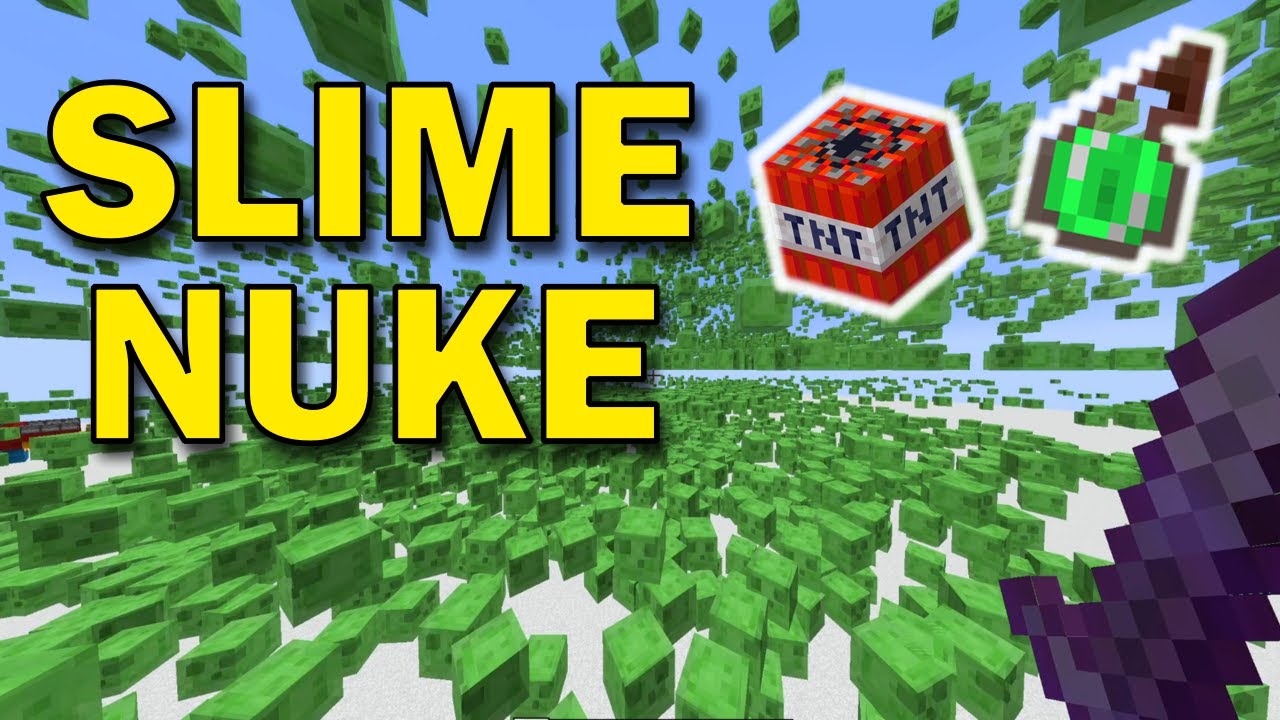 I made a SLIME NUKE in Minecraft - YouTube