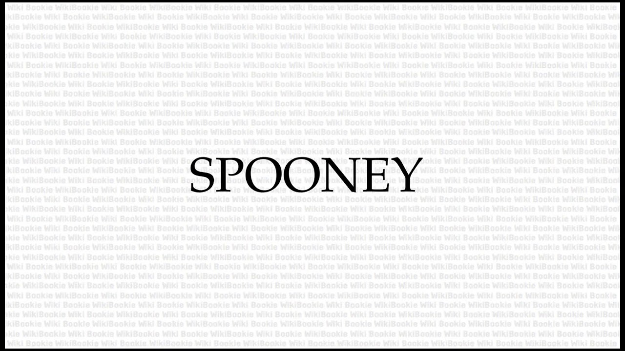 SPOONEY Meaning - The Secret Language of Rogues - YouTube
