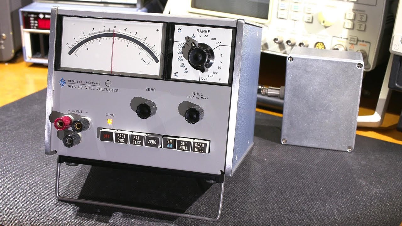 "GREAT" Meter! The HP 419A DC Null Voltmeter, [RESTORATION] - YouTube