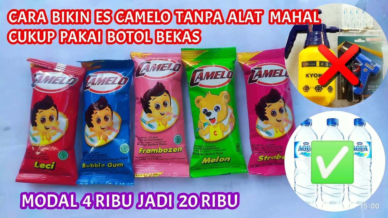 IDE BISNIS‼️ CARA MEMBUAT ES CAMELO TANPA ALAT @INT_Enterteinment - YouTube