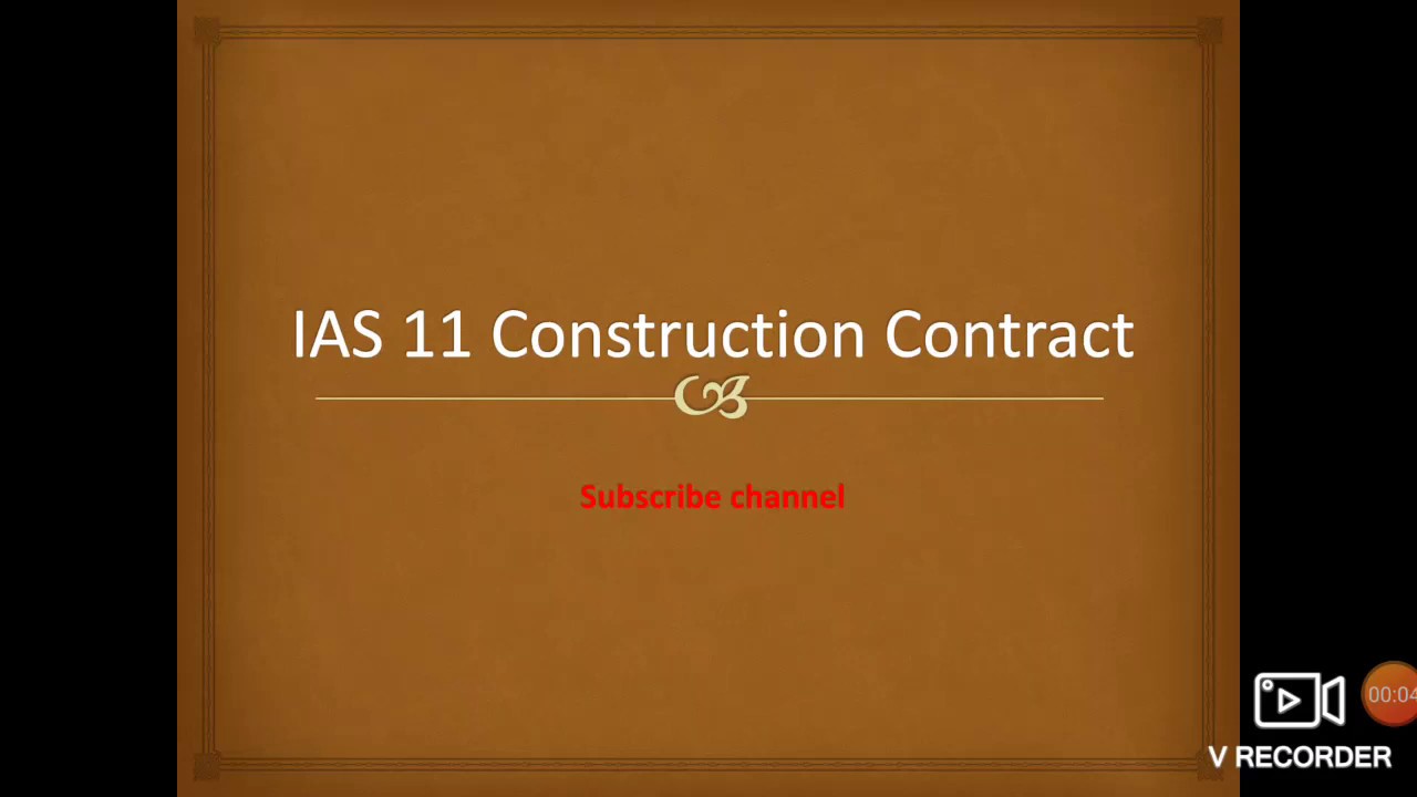 IAS 11 Construction Contract - YouTube