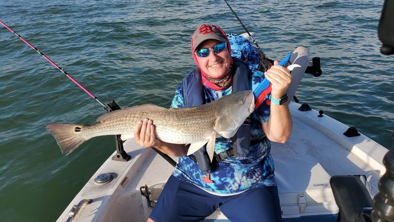 Catching Bull Red Drum, Sharks, and More on the Texas Coast! Dolphin ...