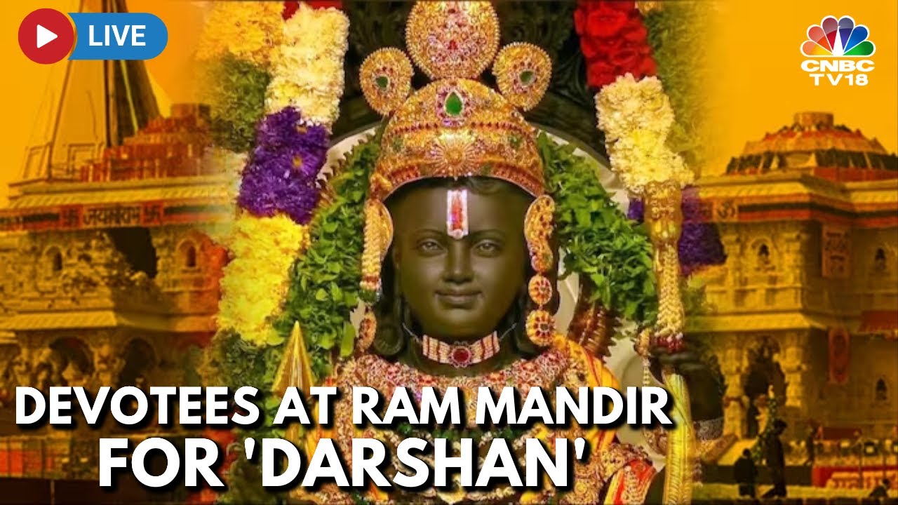 LIVE | Devotees Throng Ayodhya's Ram Temple Day After 'Pran Pratishtha ...