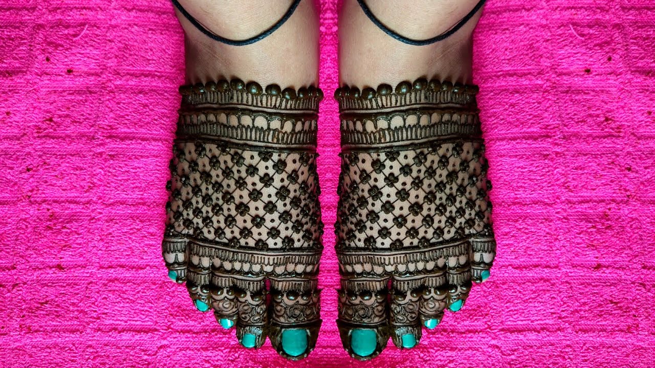 Most Beautiful Feet Mehndi Design 2021 | Simple Foot Mehndi Design ...
