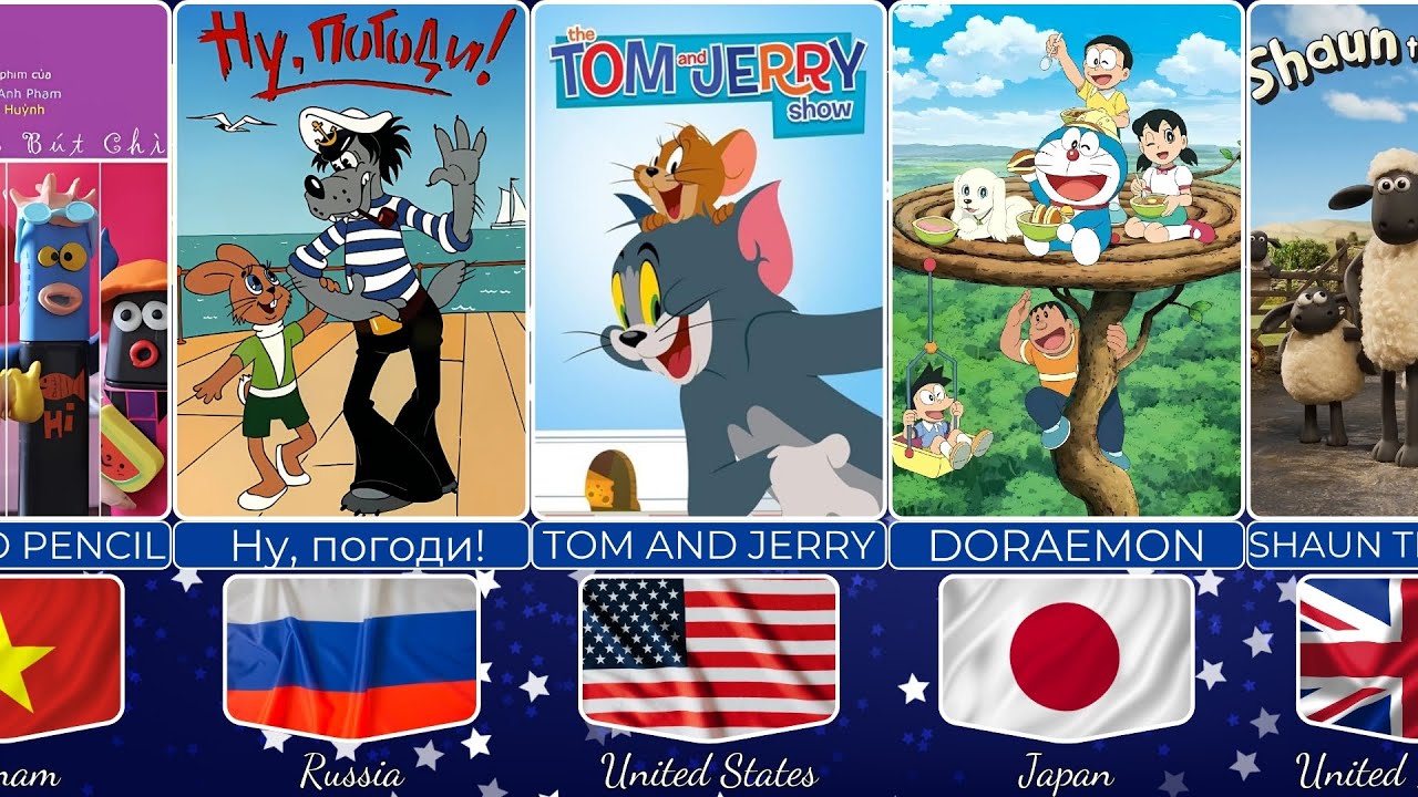 Comparison: Famous Cartoon Movie From Different Countries - YouTube
