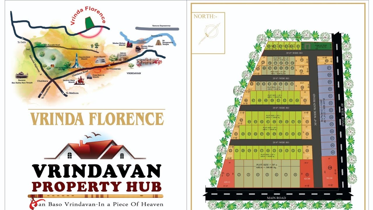 Plot's in Vrindavan | Project : Vrinda Florence | Vrindavan Property ...